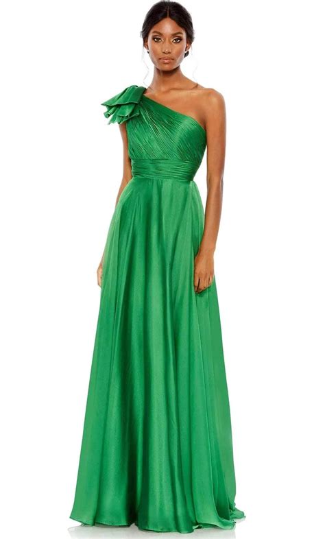 Mac Duggal One Sleeve Gown In Green Lyst
