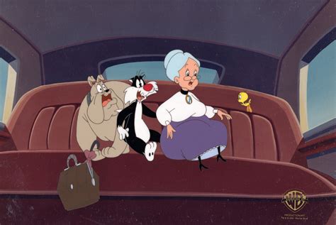 Granny Hector Sylvester Tweety Medium Original Production Cel On