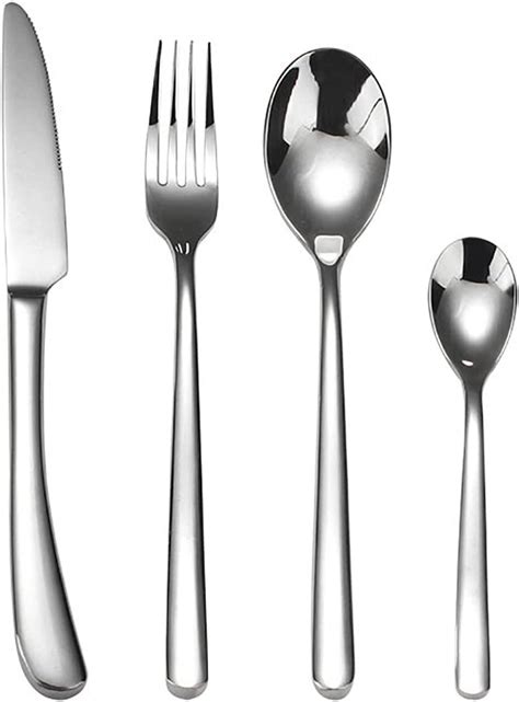 Silverware Set Stainless Steel Flatware Sets Nice Weight Heavy Wedding Kitchen Halloween Cutlery
