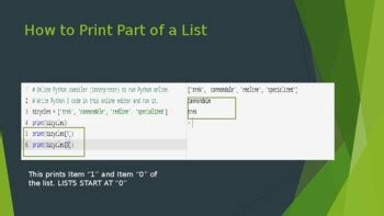 Python Lists By Christopher Haun TPT