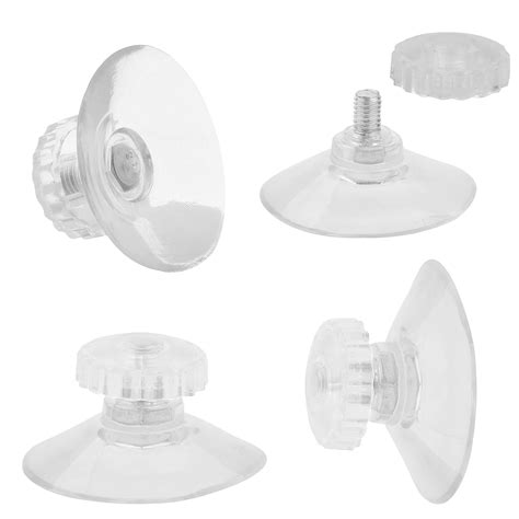 Suction Cups 25 Pack Clear Plastic Sucker Pads Suction Cups