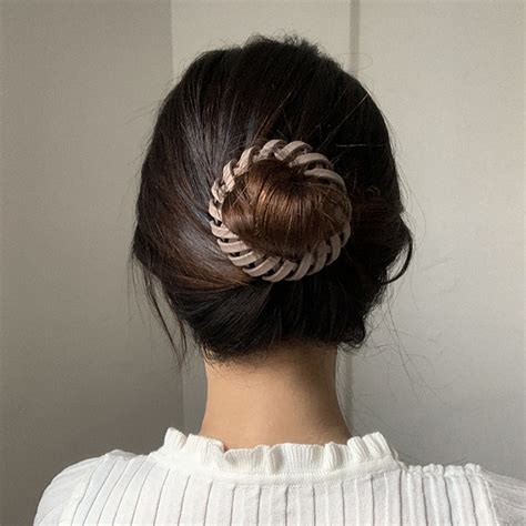 무광 만두핀 포니테일 똥머리 당고머리 올림머리 헤어핀