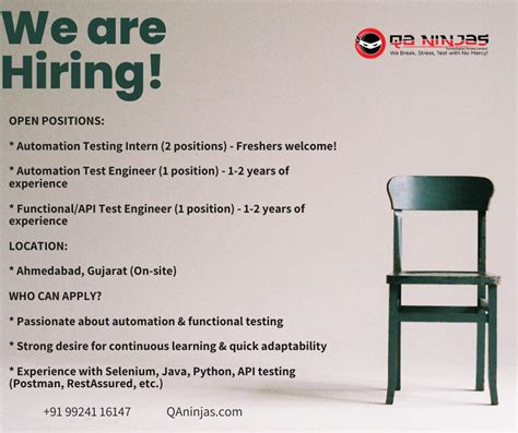 Hiring Automationtesting Qajobs Ahmedabadjobs Softwaretesting Careeropportunity Qa