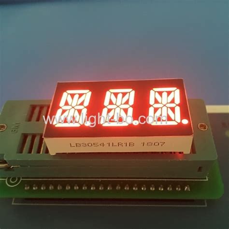Triple Digit Segment LED Display Common Cathode Red For Instrument Panel Manufacturers And
