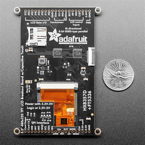 Adafruit 3 5 Tft 320x480 With Capacitive Touch Breakout Board Eyespi The Pi Hut