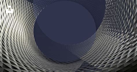 An Abstract Photo Of A Circular Object With A Blue Sky In The