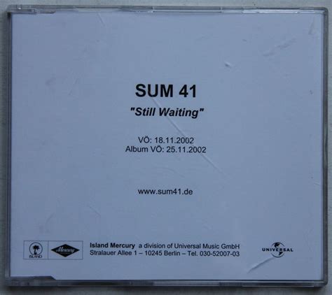 Sum 41 Still Waiting Records Lps Vinyl And Cds Musicstack