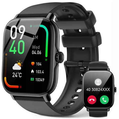 LLKBOHA Smartwatch 1 85 IP68 Wodoodporny Monitor Snu Krokomierz