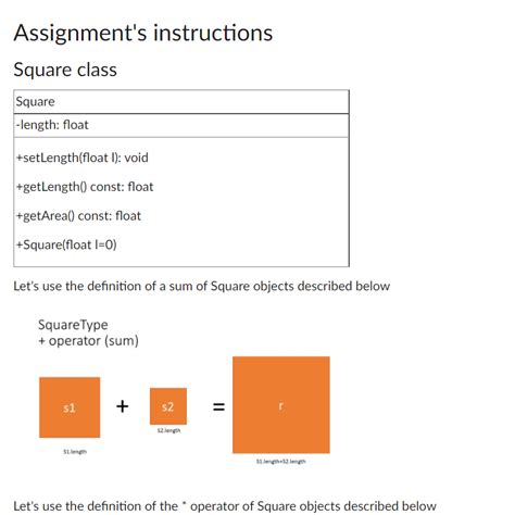 Solved Assignments Instructions Square Class Square