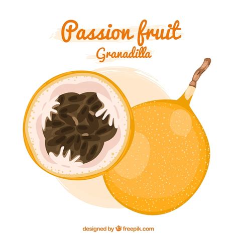 Free Vector Passion Fruit Granadilla