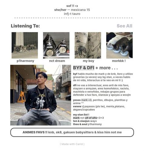 Carrd Inspo Infj Payasos