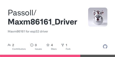 Github Passoll Maxm86161 Driver Maxm86161 For Esp32 Driver