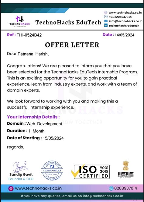 Harish Patnana On Linkedin Excited To Announce That I Got An