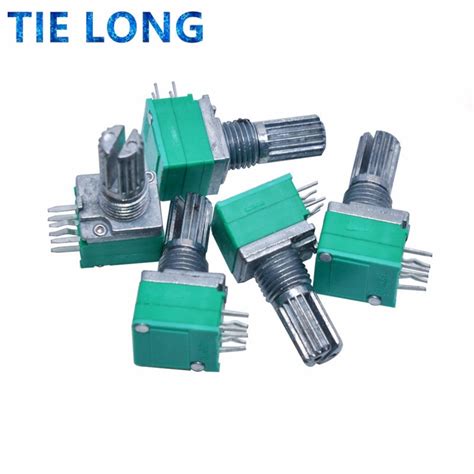 10pcs RK097 RK097G 6Pin 5K 10K 20K 50K 100K B5K with a switch audio ...