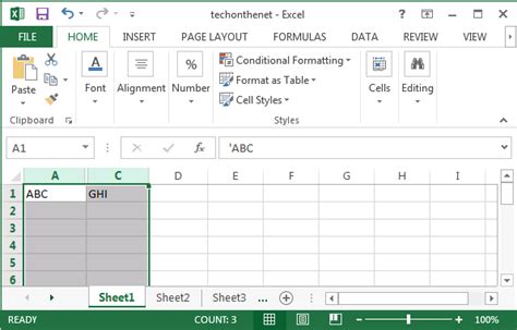 Ms Excel Unhide A Column