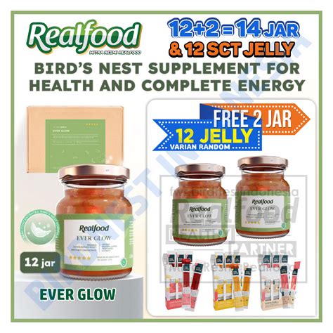Jual Realfood Ever Glow 12 Jar Bird Nest Minuman Sarang Walet Extra