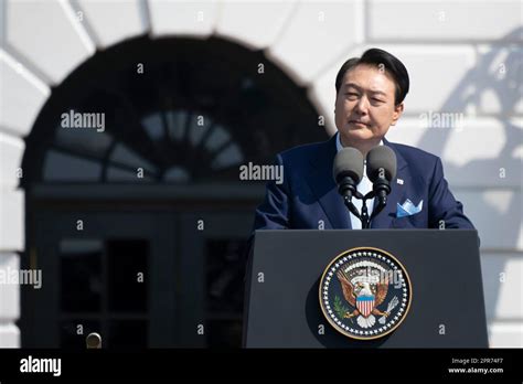 President Yoon Suk Yeol Of The Republic Of Korea Participate Speaks At