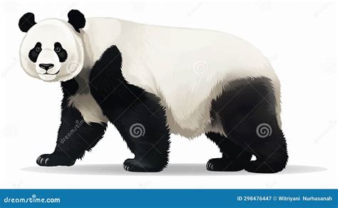 Giant Panda Isolated On White Background Giant Pandas Are No Longer An