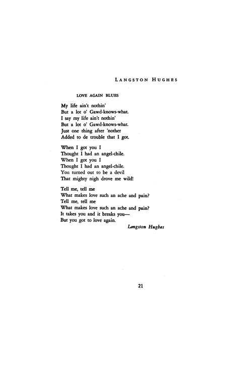 Langston Hughes Poems