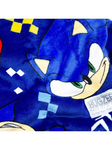 Sonic The Hedgehog Sonic Bounce Wearable Hooded Fleece Blanket Large