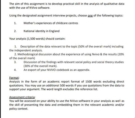 Conduct An Analysis Of Qualitative Data Using Nvivo