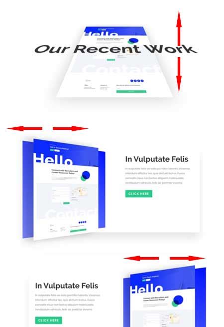 divi 3d motion scroll effects page layout free download