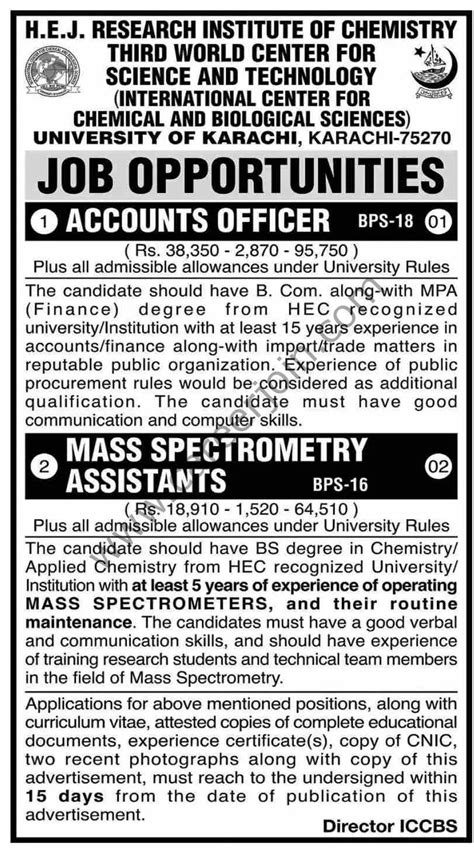 University Of Karachi Jobs September 2021