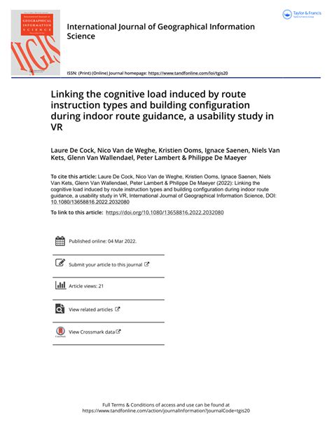 pdf linking the cognitive load induced by route instruction types and