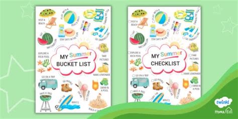 NEW My Australian Summer Checklist Lehrer Gemacht