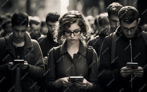 premium ai image exploring modern day dependency on technology