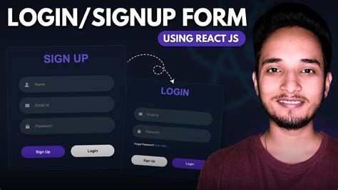 How To Create Loginsignup Form Using React Js Step By Step Tutorial Youtube