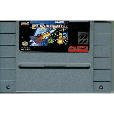Snes Earth Defense Force Cartridge Only