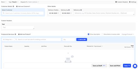 How To Create Inwardreturnable Delivery Challan In Web General Swipe