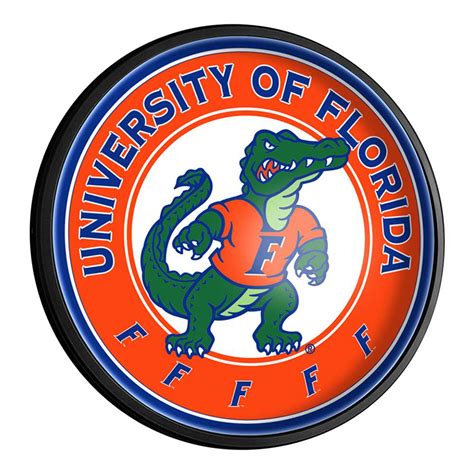 Florida Gators Round Slimline Lighted Wall Sign