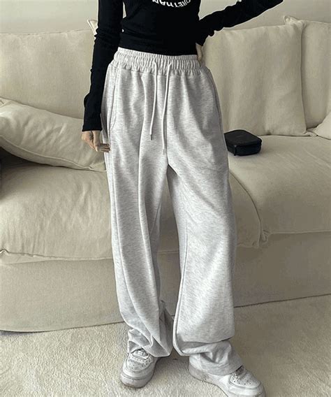 [봄신상] 츄 부들 스트링 트레이닝 조거 Pt 스웻팬츠 에이블리