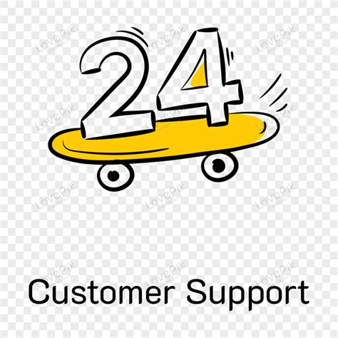 낙서 스타일로 설계된 고객 지원의 아이콘 Png 일러스트 무료 다운로드 Lovepik