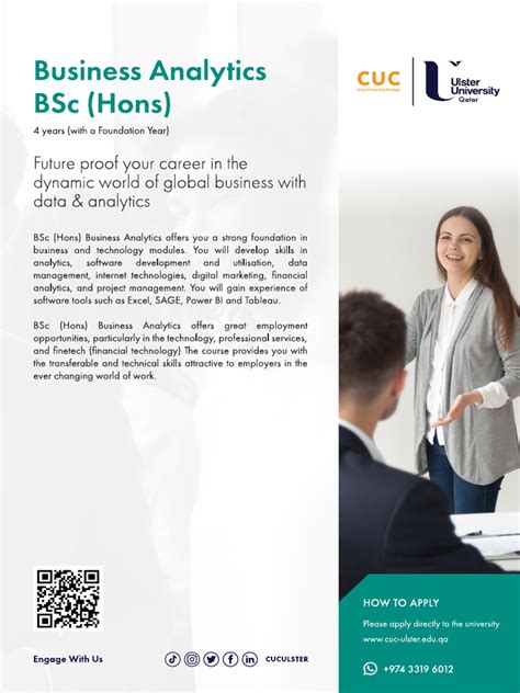 Bsc Business Analytics Flyer Pdf