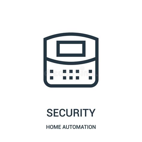 Security Man Icon Vector From Professions And Occupation Collection Thin Line Security Man