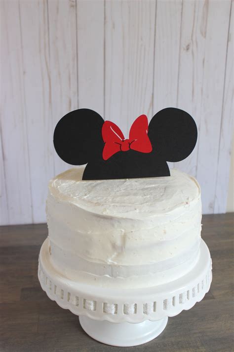 Minnie Mouse Cake Topper Minnie Mouse Head Cake Topper Birthday Cake