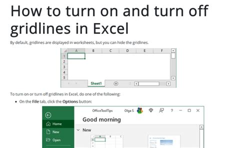 How To Turn On And Turn Off Gridlines In Excel Microsoft Excel