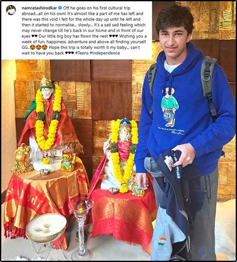 Namrata Shirodkar Turns Emotional For Her Son