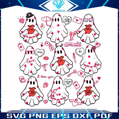 Funny Valentines Day Ghost Stupid Cupid Svg