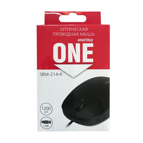 Проводная мышь "SBM-214-K", Smartbuy ONE, 1200 dpi - купить через ...