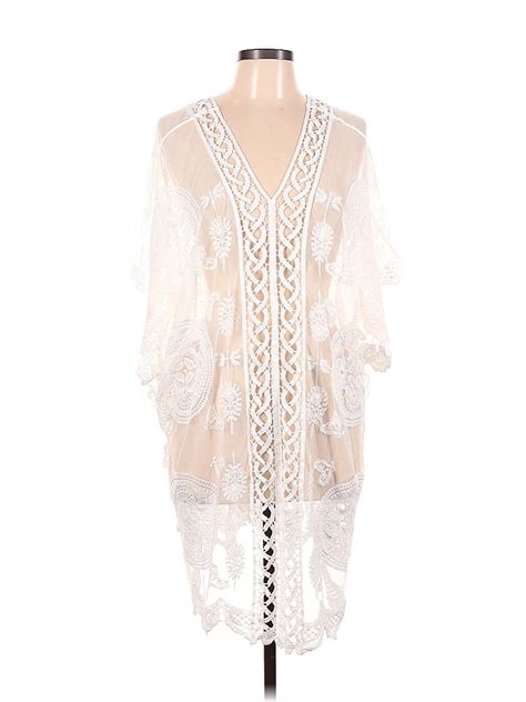 Vince Camuto 100 Cotton Ivory Swimsuit Cover Up One Size 65 Off
