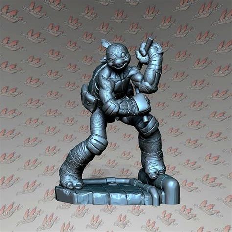 Mikey 1 10 Scale Tmnt Idw 3d Model