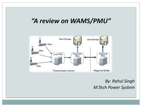Wide Area Monitoring Systemswams Pptx