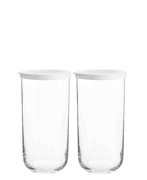 Lav 1400ml Glass Storage Container White The Culinarium