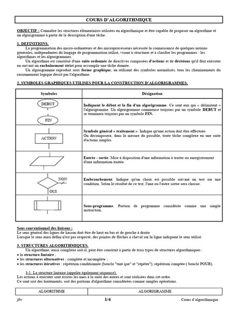Cours Dalgorithmique Pdf