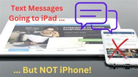 Text Messages Reaching IPad But Not IPhone Mobile Pains