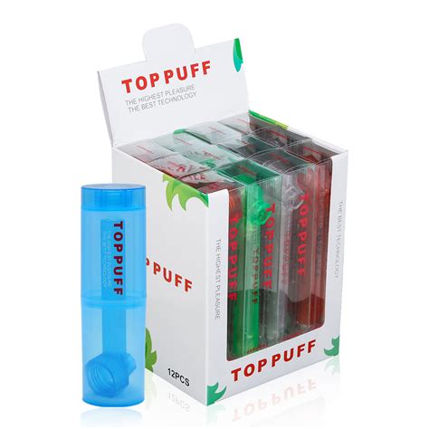TOPPUFF Plastic Bong with Glass Oil Rig, Colorful & Portable Plastic B ...